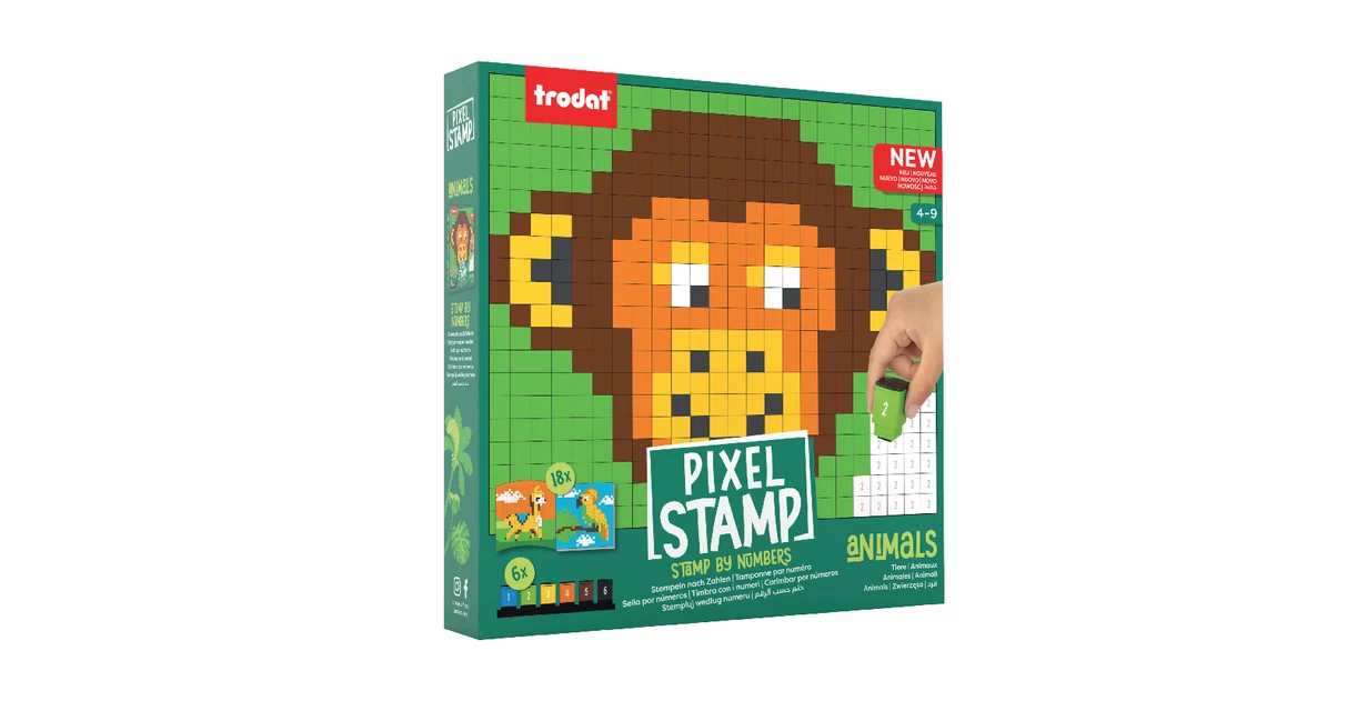 Trodat Pixel Stamp - Kreatív Bélyegző Készlet Gyerekeknek